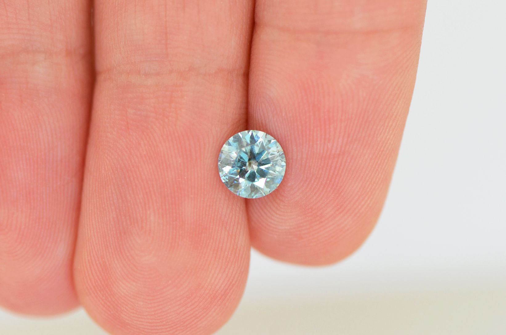 Loose Round Shape Diamond Fancy Blue Color 1.01 Carat SI2 Certified ...