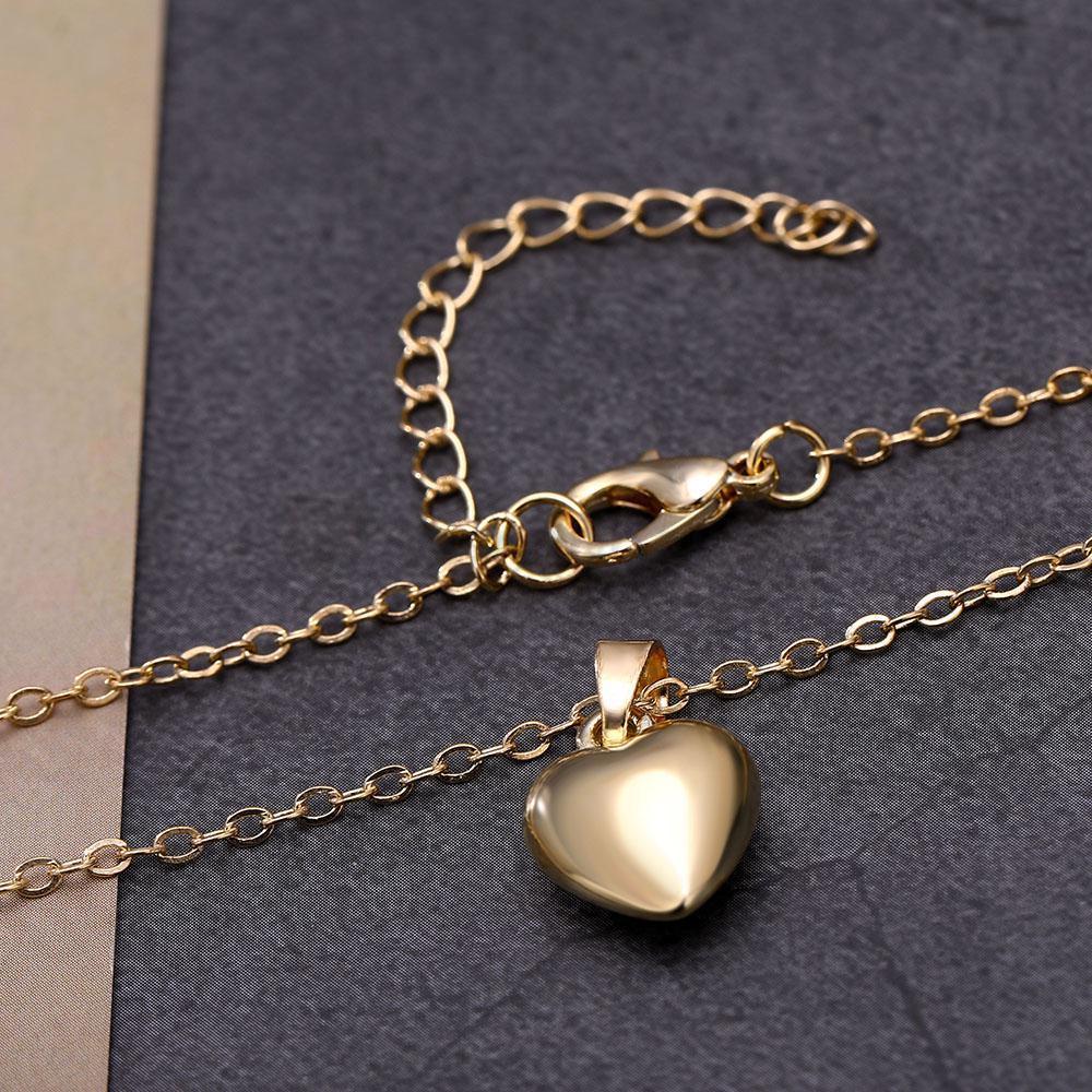 18K Gold Plated Women Girls Locket Necklace Pendant Silver Lockets Hold ...