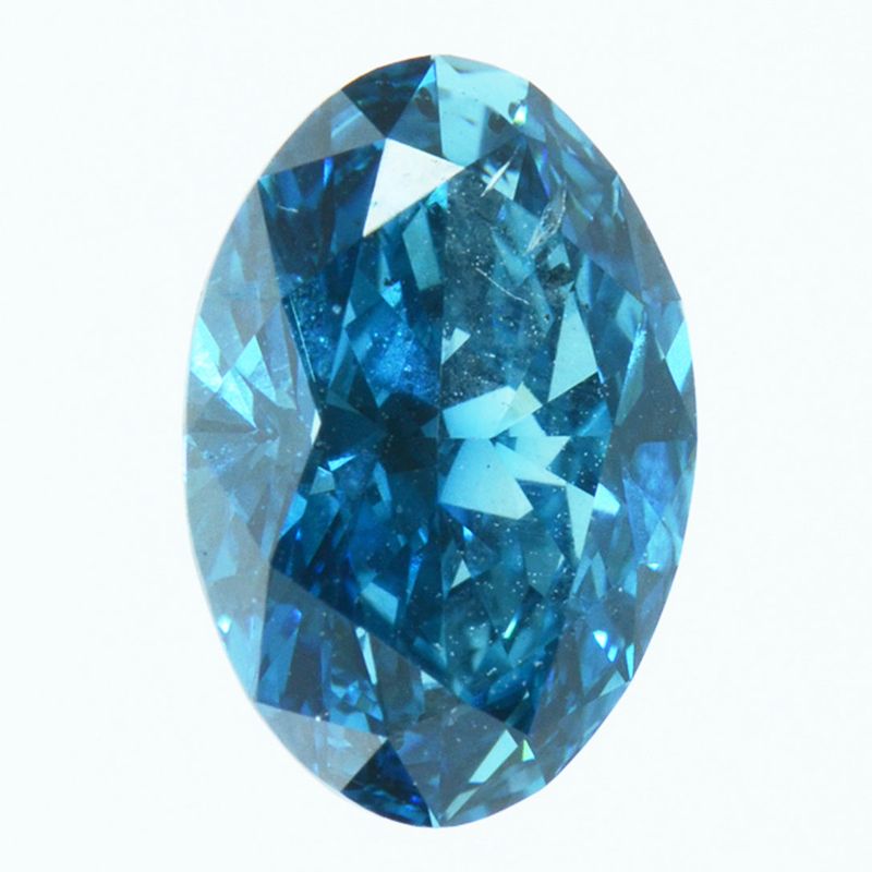 Loose Oval Shape Diamond Fancy Blue Color Real VS2 Certified Enhanced 1 ...