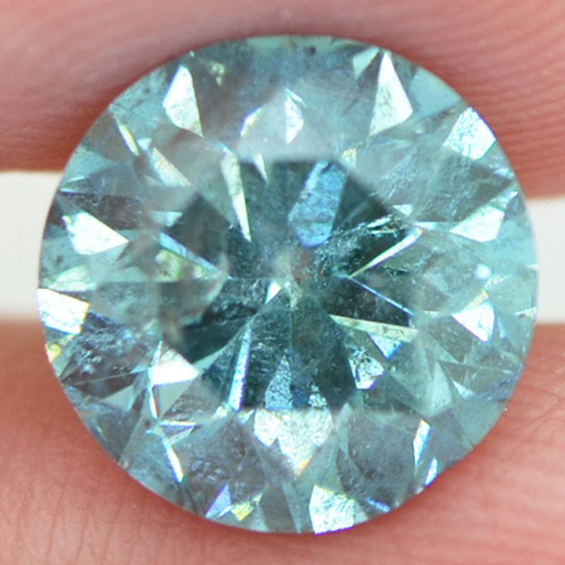 Blue Diamond Loose Round Fancy Color SI2 Natural Enhanced Polished 3.12 ...
