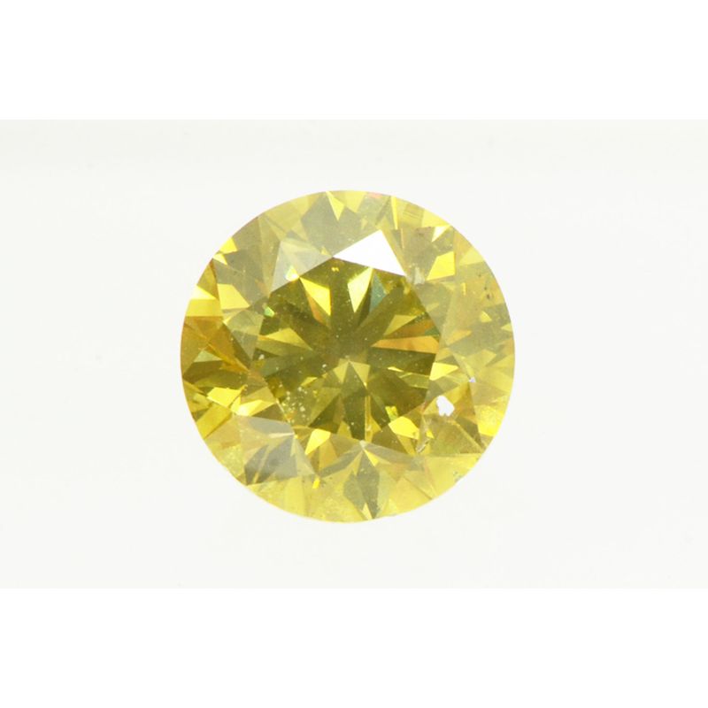 Loose Round Shape Diamond Fancy Yellow Color 2.51 Carat VS2 Certified ...