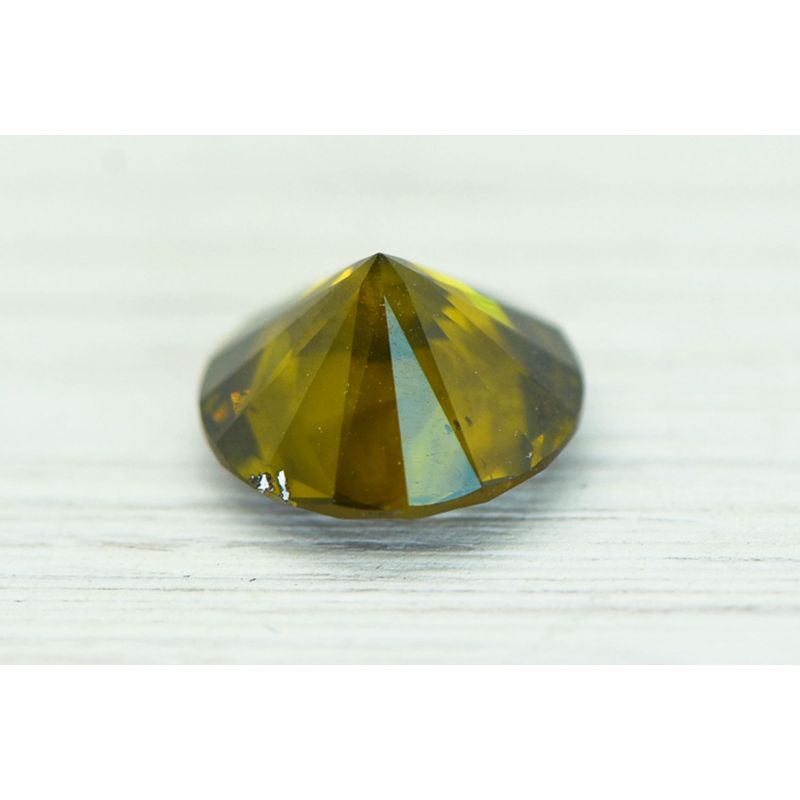 Round Shape Diamond Fancy Brown Color Loose VS2 Certified Enhanced 2.21 ...