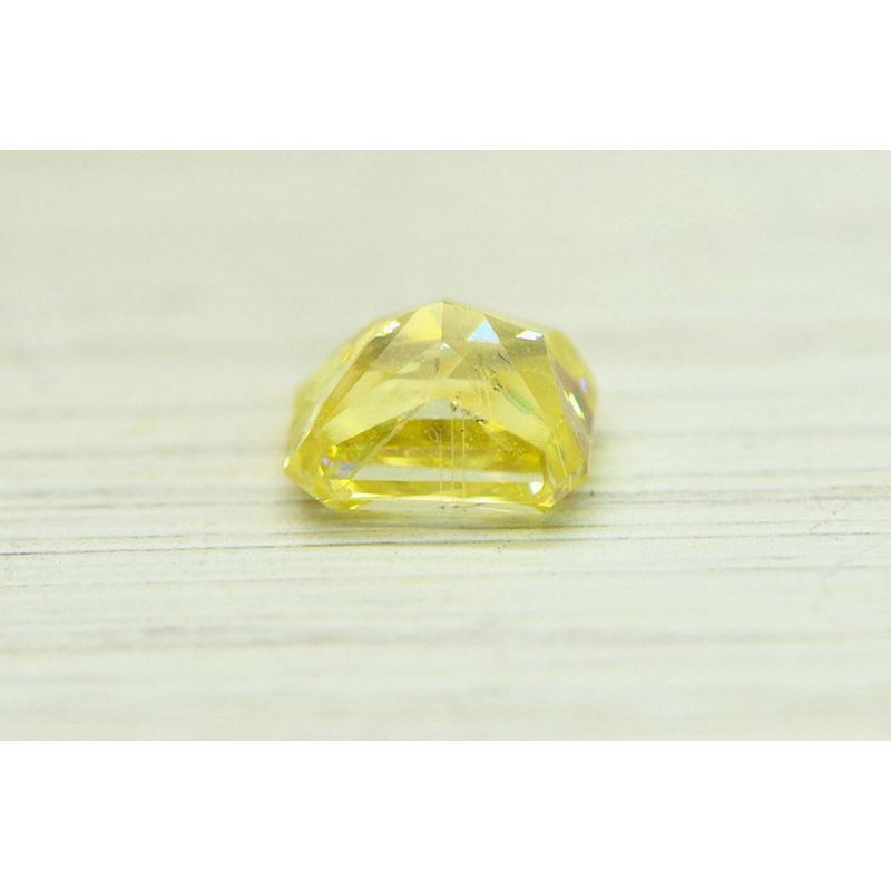 Loose Radiant Cut Diamond Fancy Yellow Color Natural Enhanced VS2 1.28 ...
